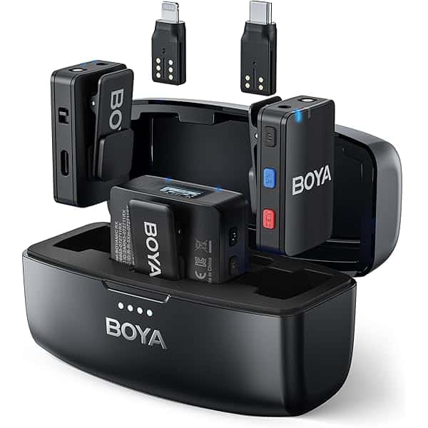 میکروفون بی سیم یقه ای بویا BOYA Boyamic Wireless Microphone | خانه دوربین